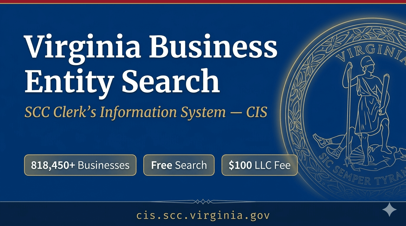 Virginia Business Entity Search - Secretary of State